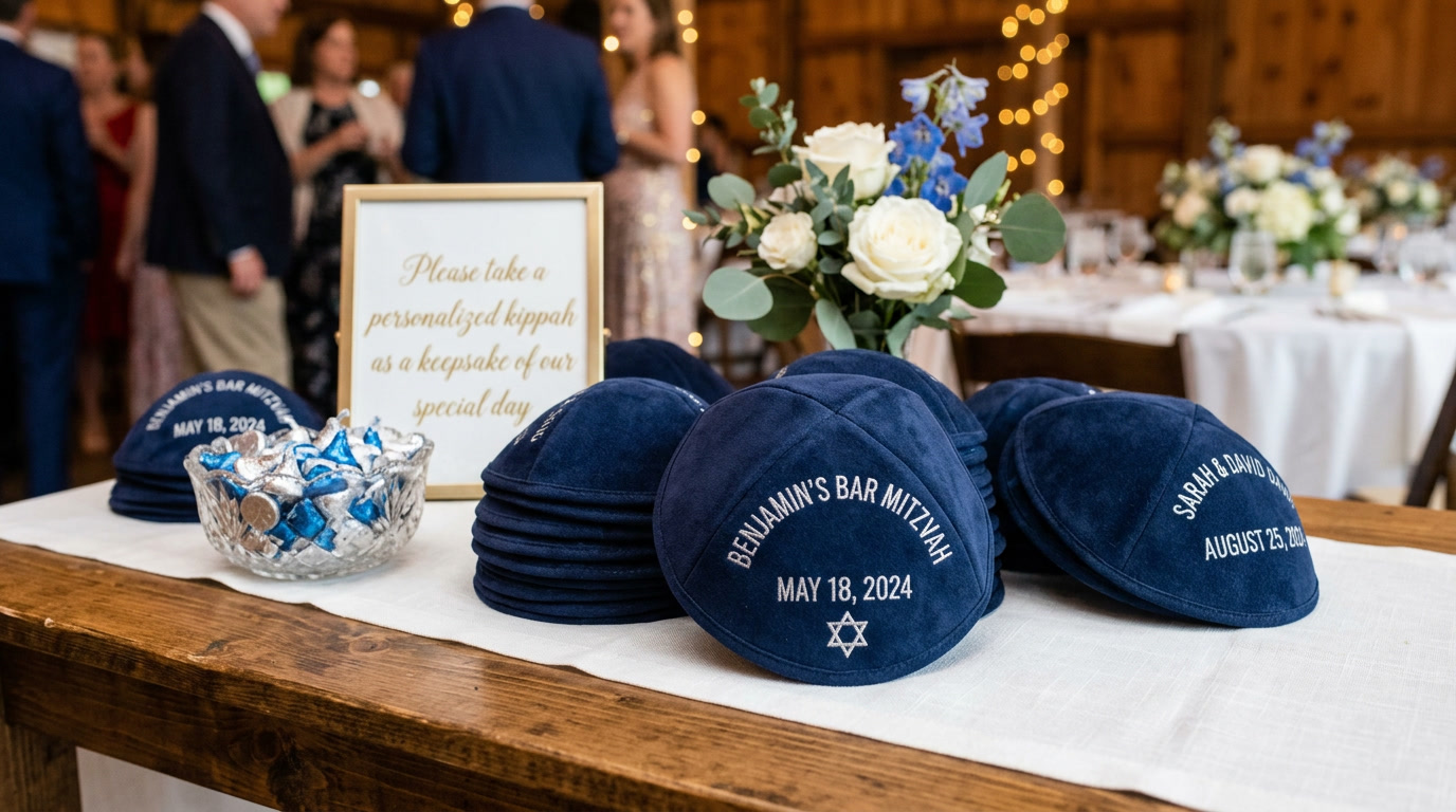 Why a Personalized Yarmulke Is the Perfect Bar Mitzvah or Wedding ...